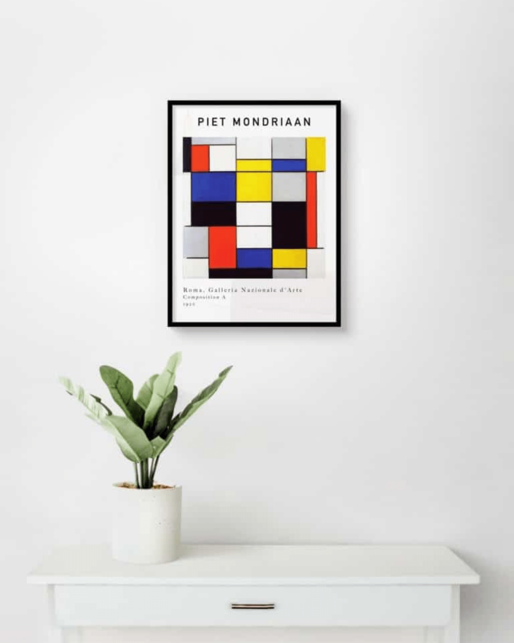 Affiche murale tableau piet mondrian - design géométrique | esque